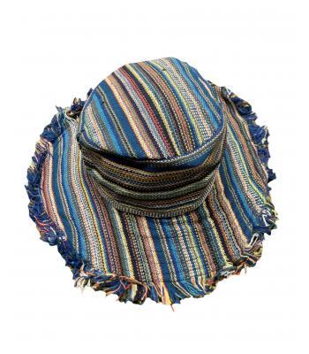 Blue Fringe Sun Hat | Seedless Green